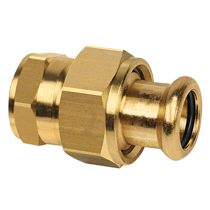 Bonfix PRESS 3-delige schroefkoppeling binnendraad x pers 1/2" x 18 mm | PVCBuis.com