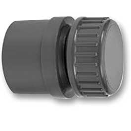 PVC aftap koppeling met afsluitkap | Aftapset koppeling
