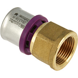 Bonfix Alu-pers schroefkoppeling 26 mm x 3/4" binnendraad | PVCBuis.com