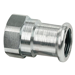 Bonfix PRESS schroefkoppeling staalverzinkt binnendraad x pers | PVCBuis.com