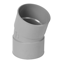 PVC bocht 22 graden 75 mm | Bocht 75mm 22gr lijmverbinding